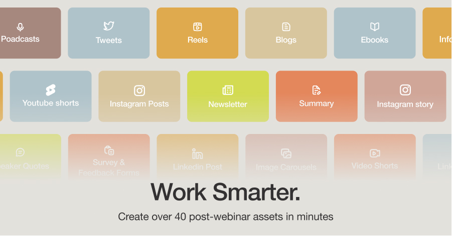 Unlock Efficiency and Speed with the Snackable Content Hub | Hubilo